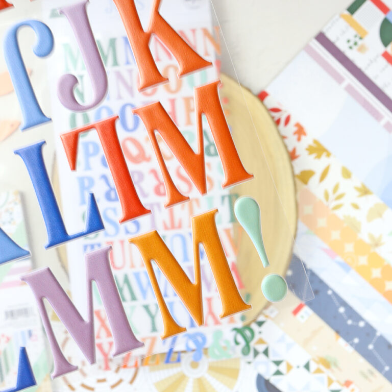 ABC Puffy Ordinary Joys para scrapbooking | RitaRita